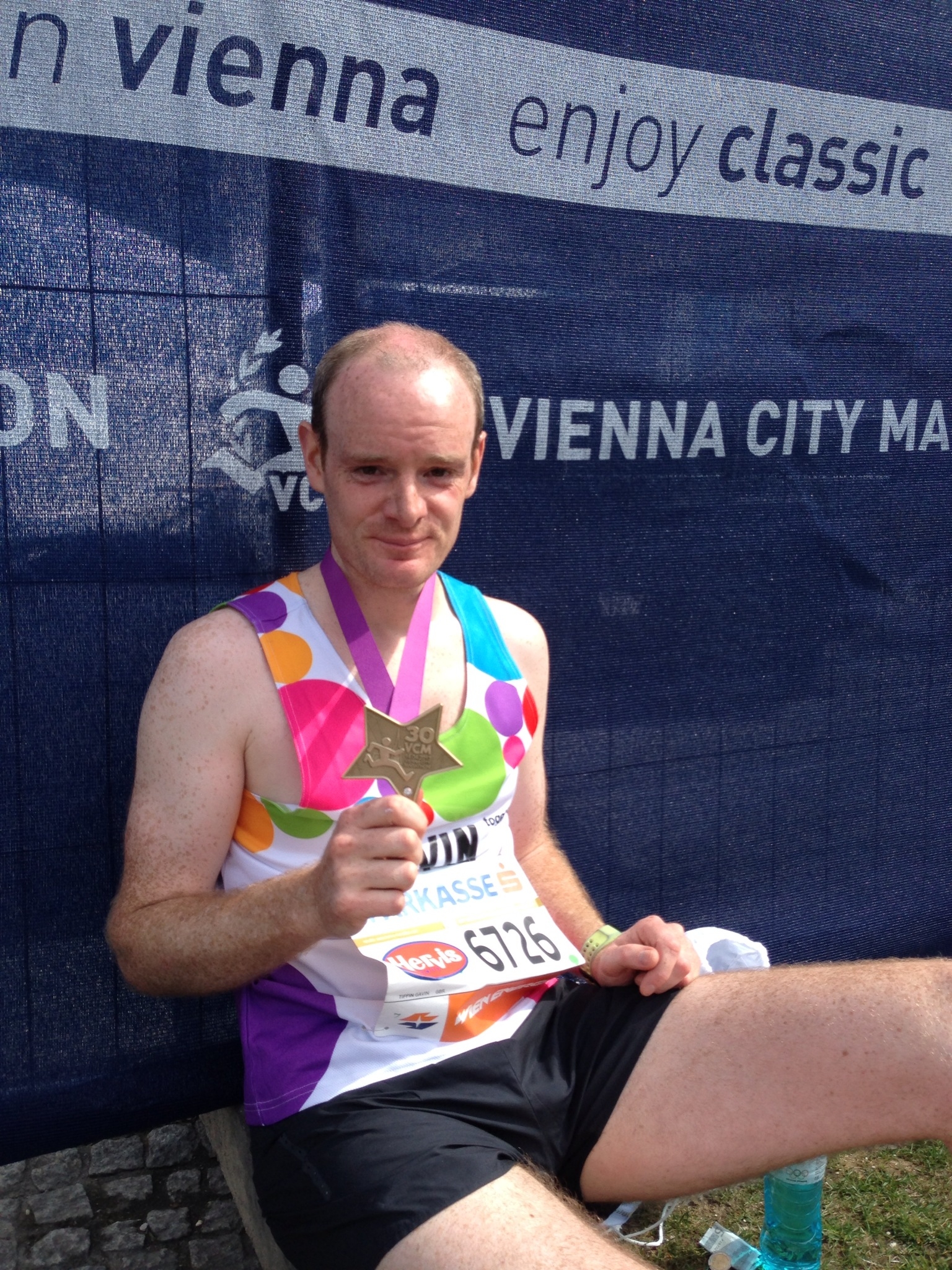 Running man Gavin's success at the Vienna marathon | Guy's and St ...