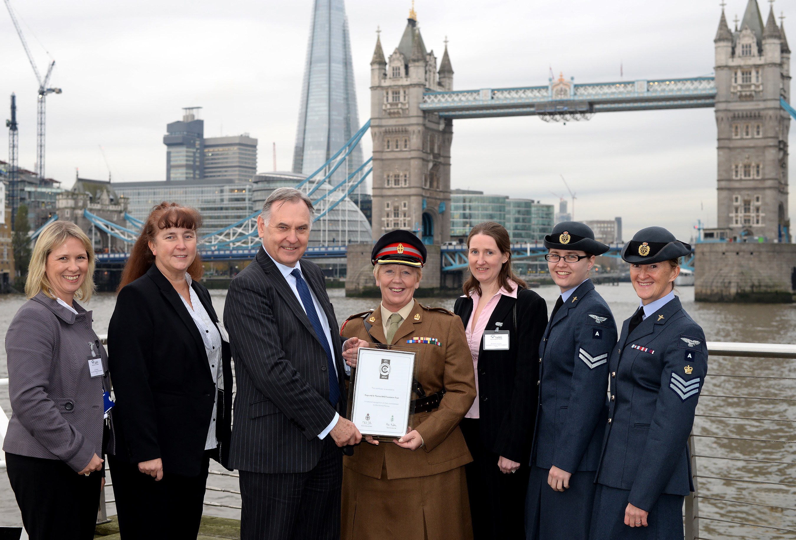 Ministry of Defence award for supporting our armed forces | Guy's and ...