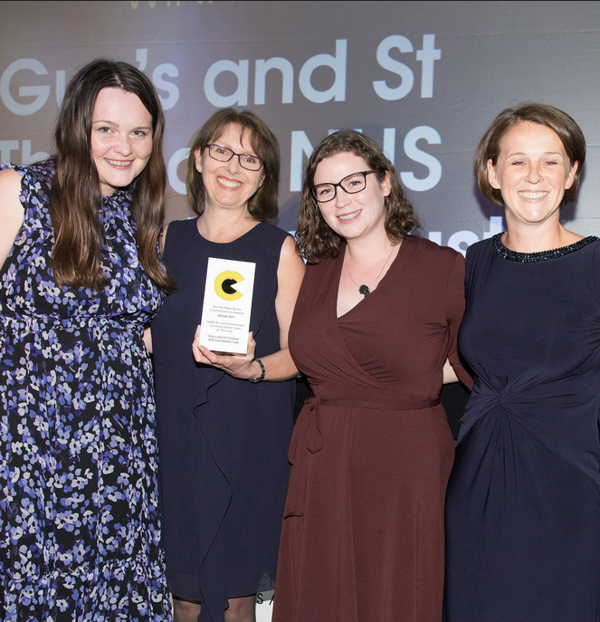 Communications team wins national award | Guy's and St Thomas' NHS ...